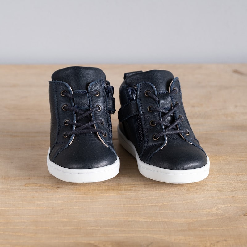 Chaussures premiers pas Auguste bleu marine - Lazare Kids Shoes