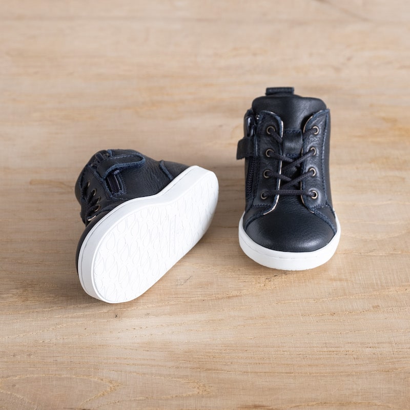 Chaussures premiers pas Auguste bleu marine - Lazare Kids Shoes